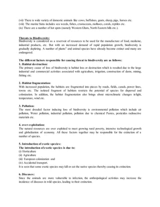 Unit i biodiversity | DOC