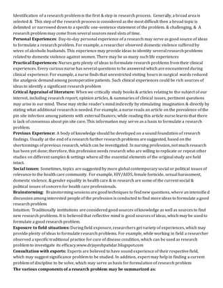 Business Research Methods Unit 1 | DOCX