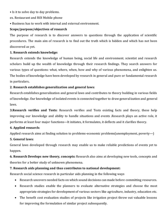 Business Research Methods Unit 1 | DOCX | Business | Business and Finance