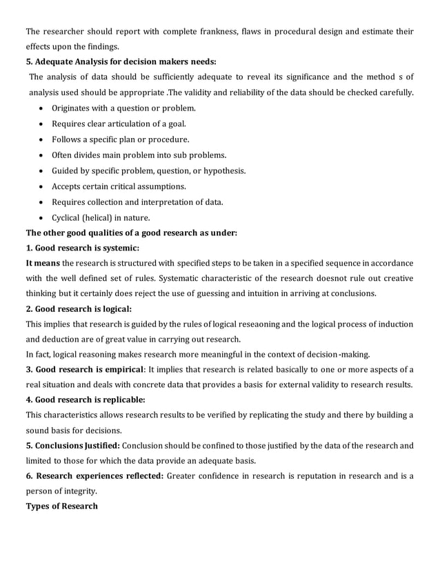 Business Research Methods Unit 1 | DOCX | Business | Business and Finance