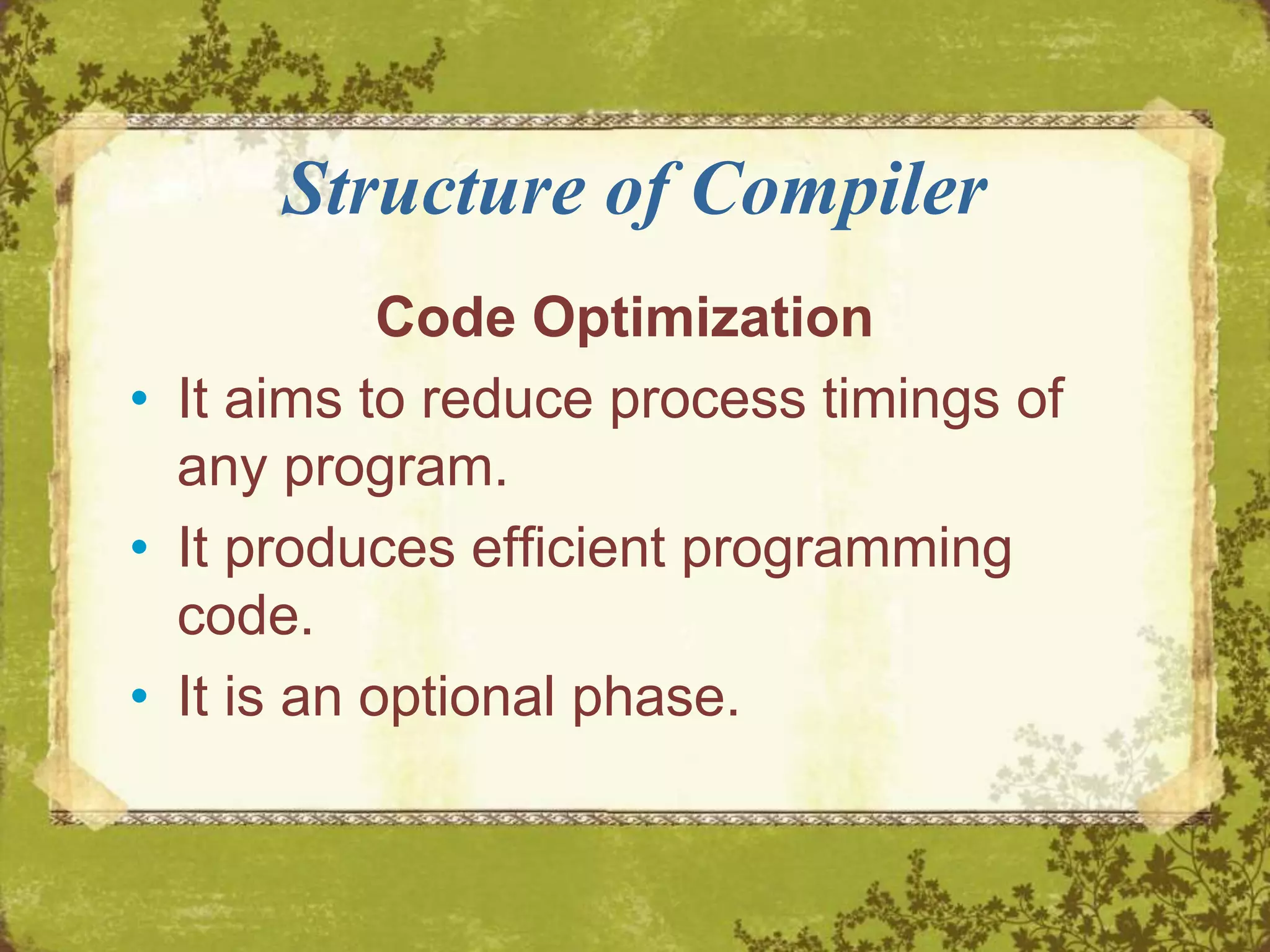 Compiler Design Basics | PPT