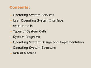 OS Services, System call, Virtual Machine | PPT