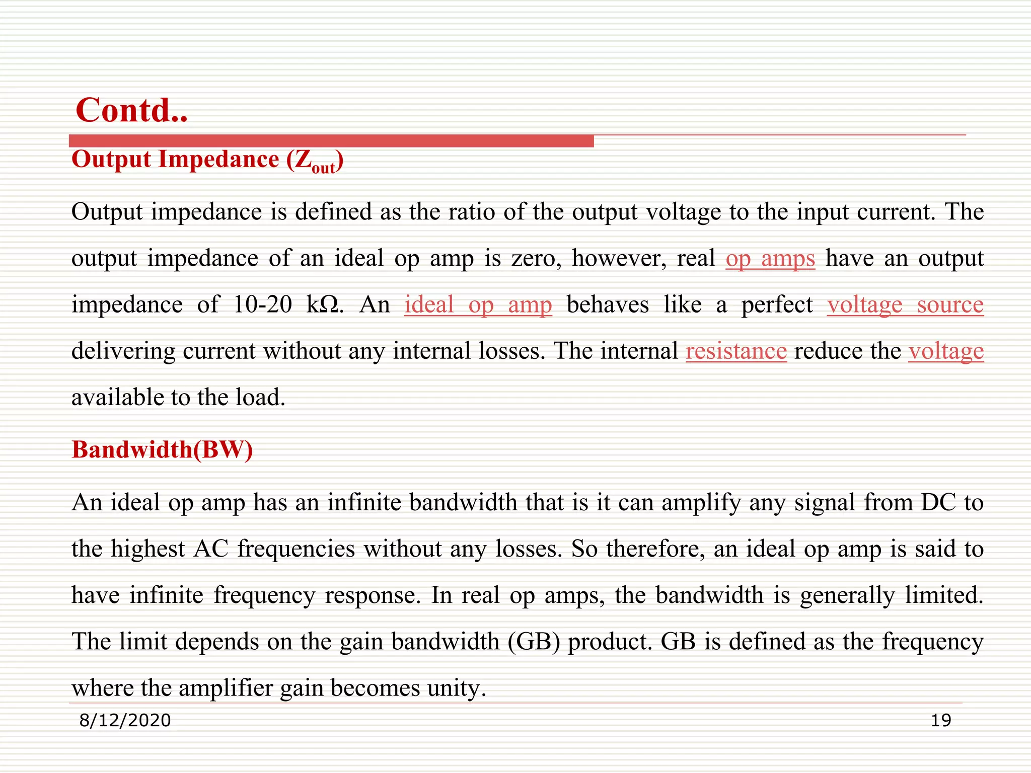Unit-I Characteristics of opamp | PDF