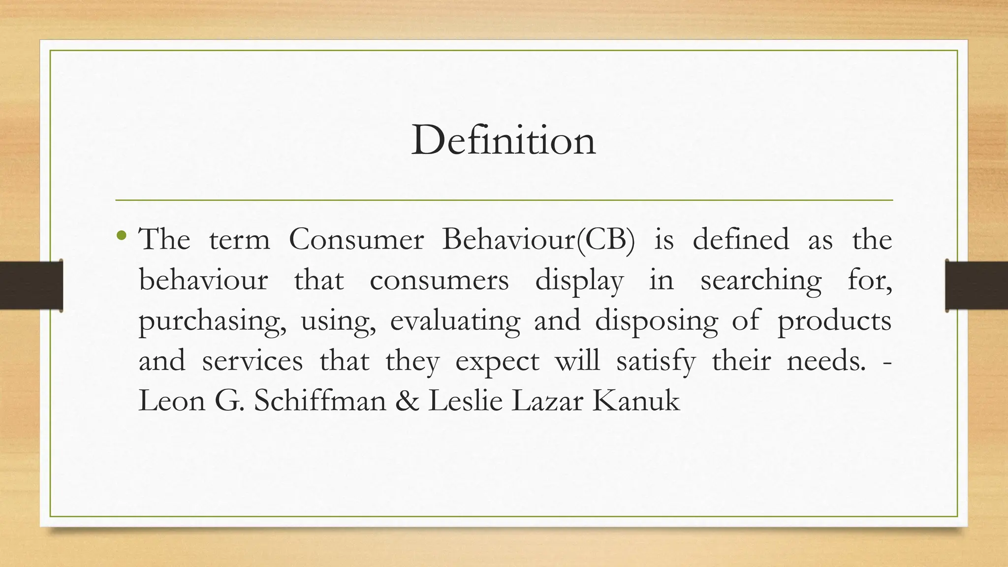 Unit - I Consumer behaviour for Management .pptx