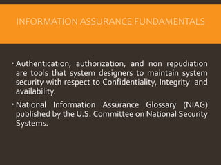 Unit - I cyber security fundamentals part -1.pptx | Internet Safety ...
