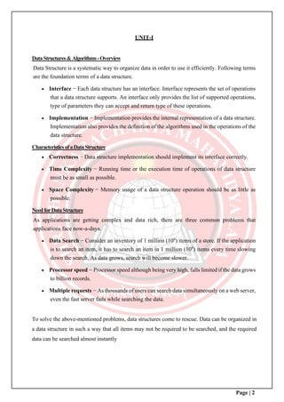 U nit i data structure-converted | PDF