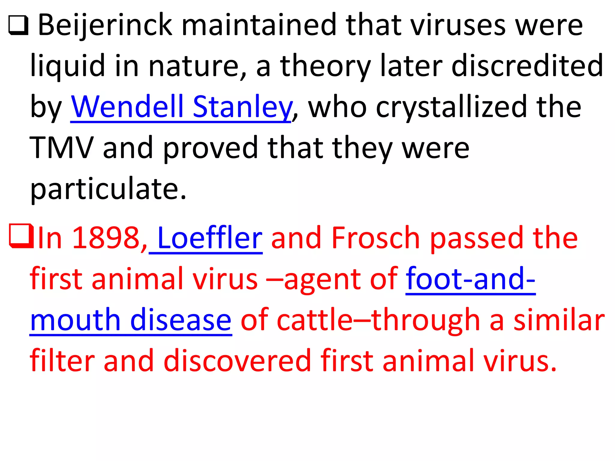 Unit i discovery of viruses ppt | PPTX