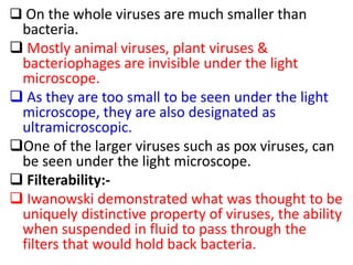 Unit i discovery of viruses ppt | PPTX