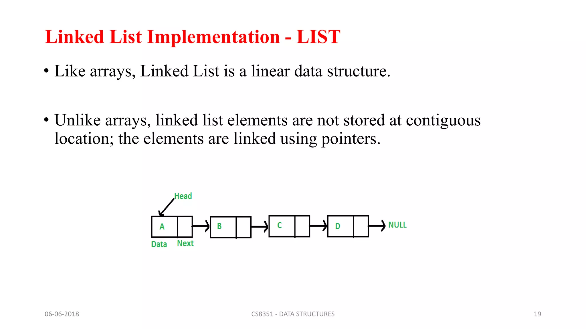 Data Structures (CS8391) | PPTX