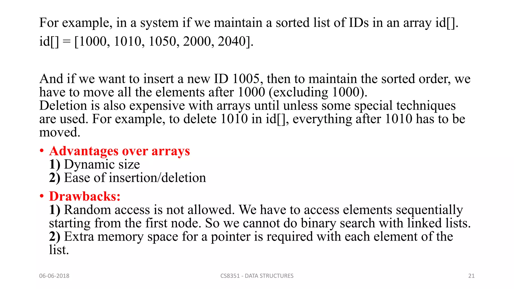 Data Structures (CS8391) | PPT