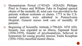 Evolution of Mental Health Services | PPTX