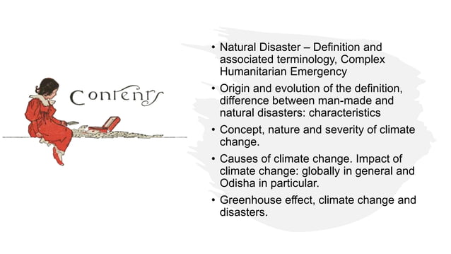 UNIT – I: Natural Disasters, Complex Humanitarian Emergencies & Climate ...