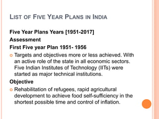 Unit-I Five Year Plan 2023 M.Sc II Year.pptx