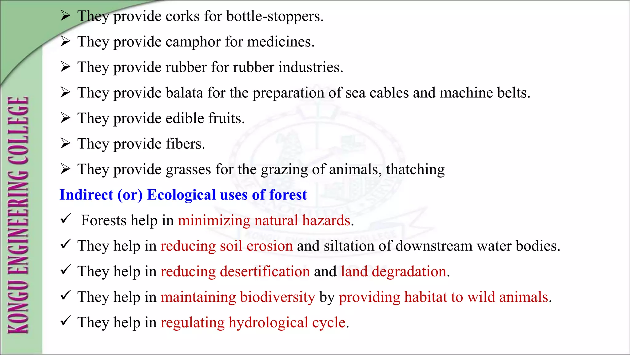 Environmental Science - Forest Resources | PPT