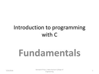 Unit i fundamentals | PPT