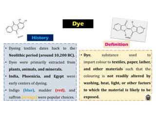 Fundamentals of Dyes and its applications | PDF