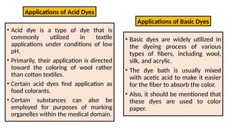 Fundamentals of Dyes in Dyes and Pigments for MSc students | PPTX