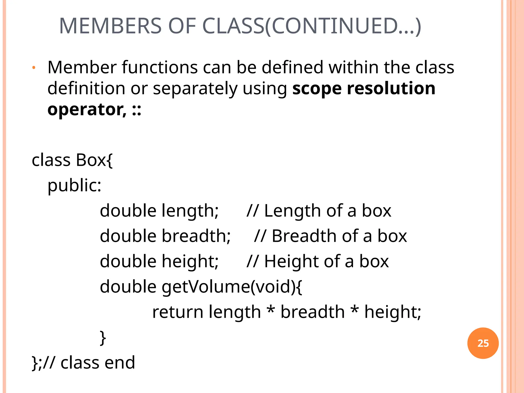 Unit I Fundamentals Of Object Oriented Programming Pptx