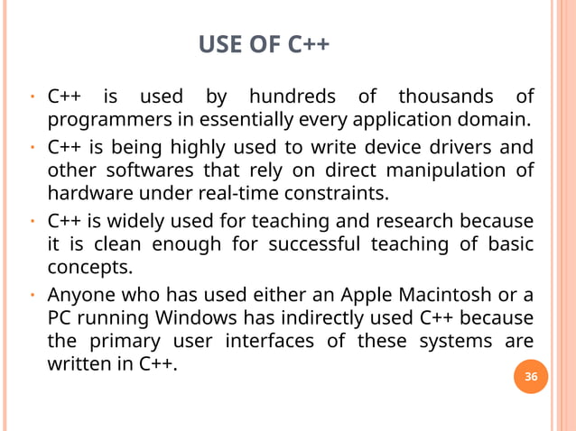 Unit I Fundamentals Of Object Oriented Programming Pptx
