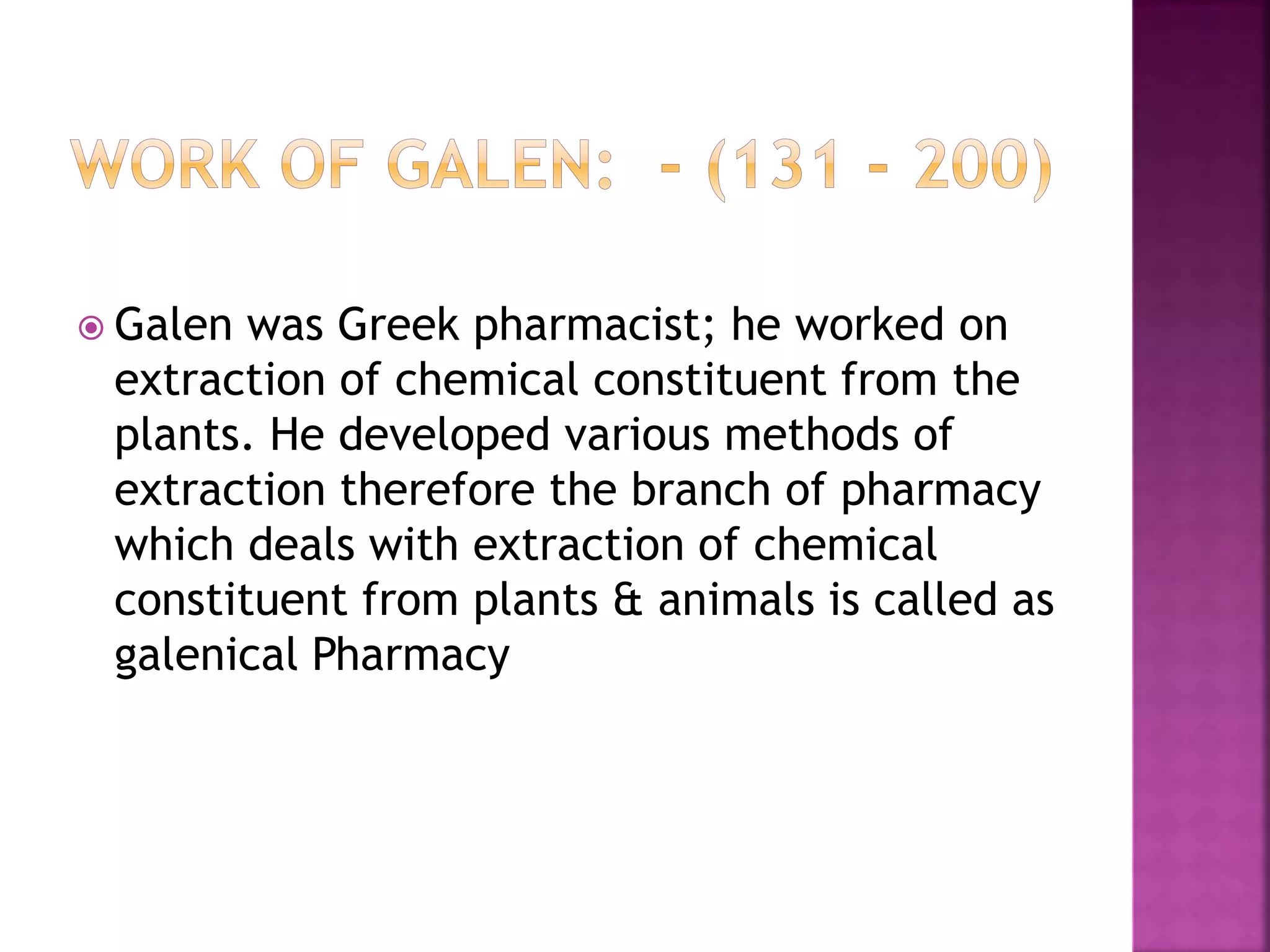 Unit i history scope of pharmacognosy | PPTX