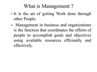 Unit - I HUMAN RESOURCE MANAGEMENT - introduction | PPTX