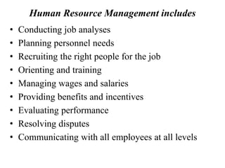 Unit - I HUMAN RESOURCE MANAGEMENT - introduction | PPTX