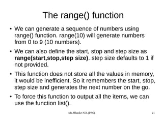 basic of desicion control statement in python | PDF