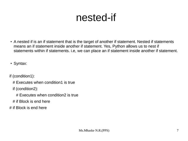 basic of desicion control statement in python | PDF | Programming Languages | Computing