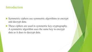 Network Security(Symmetric Ciphers) | PPT