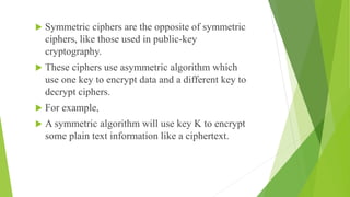 Network Security(Symmetric Ciphers) | PPT