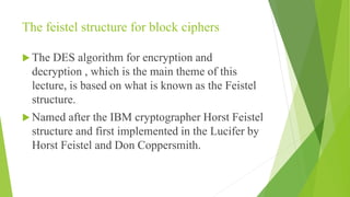 Network Security(Symmetric Ciphers) | PPT