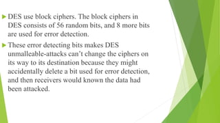 Network Security(Symmetric Ciphers) | PPT