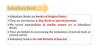 Subsidiary Book | PPTX