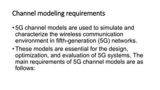 UNIT - II.5g technologies wireless propogation channels | PPTX