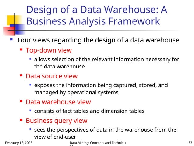 Data warehousing and data mining presentation | PPT