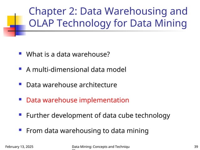 Data warehousing and data mining presentation | PPT