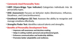 PERSONALITY DEVELOPMENT TEST - LEADERSHIP | PPTX
