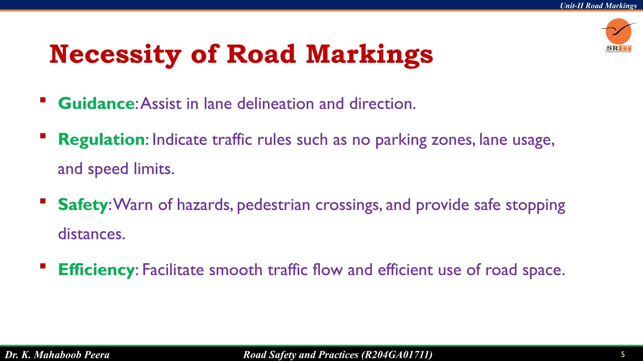 Road safety and Practices___Unit-II.pptx