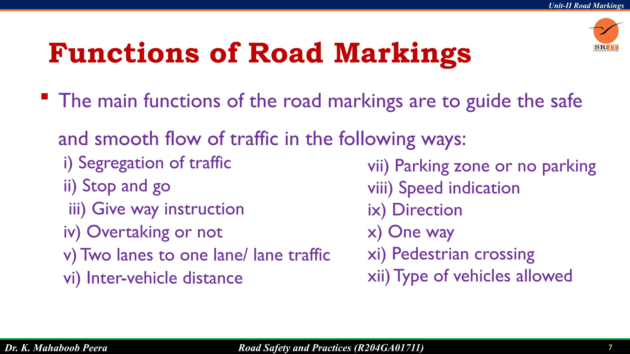 Road safety and Practices___Unit-II.pptx