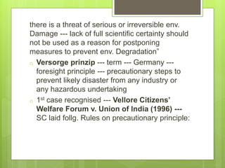 UNIT-II- Env Law Principles (1).pptx ooo | PPTX