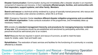 UNIT-II-Disaster Management Cycle | PPTX