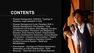 UNIT-II-Disaster Management Cycle | PPTX