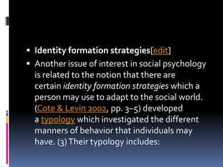 Identity Formation | PPTX
