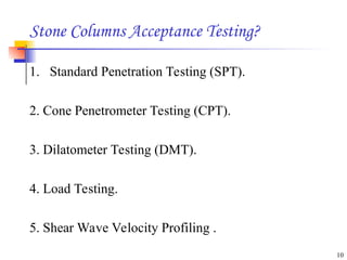 UNIT - II-II STONE & LIME COLUMN AND THERMAL METHODS.ppt