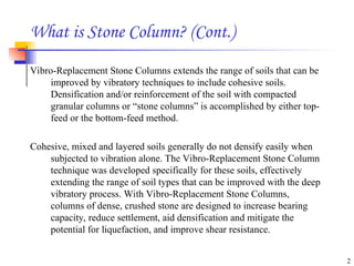 UNIT - II-II STONE & LIME COLUMN AND THERMAL METHODS.ppt