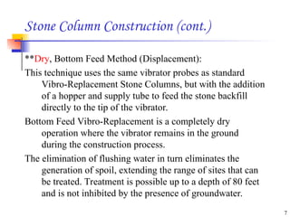 UNIT - II-II STONE & LIME COLUMN AND THERMAL METHODS.ppt