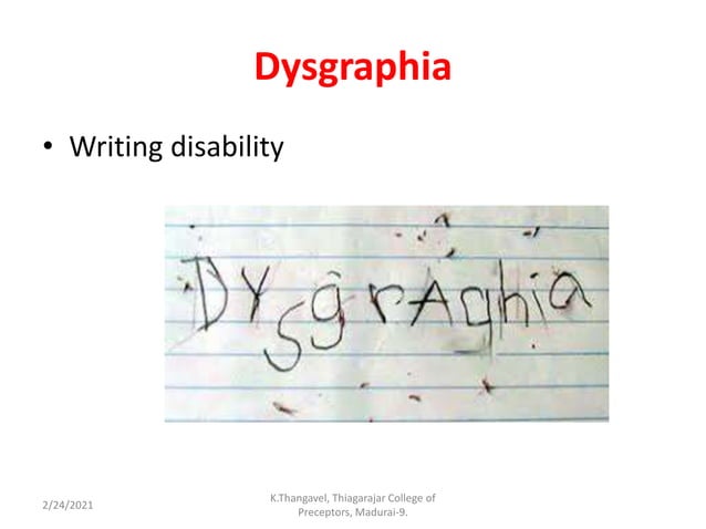 UNDERSTANDING THE LEARNING DISABILITY | PPT