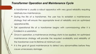 UNIT-II-MAINTENANCE OF TRANSFORMERS.pptx