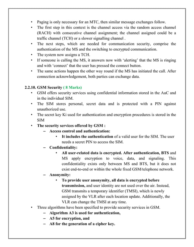 Unit II -Mobile telecommunication systems | PDF | Computer Networking | Computing