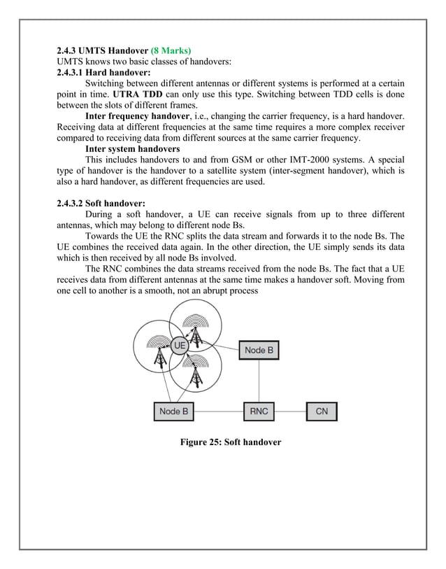 Unit II -Mobile telecommunication systems | PDF | Computer Networking | Computing
